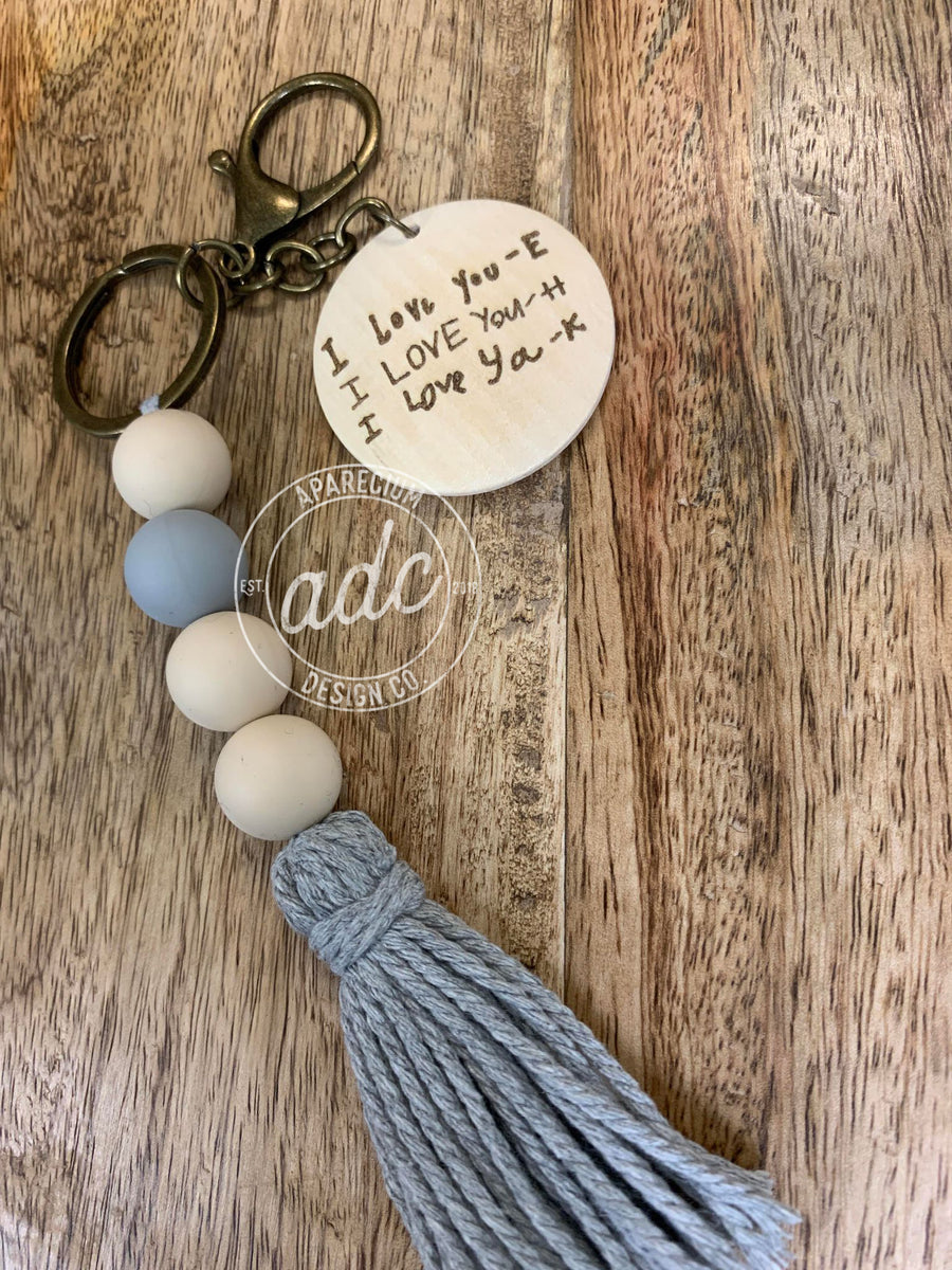 Boho Round Wooden Disc Keychain Laser Blank – ApareciumDesignCo.