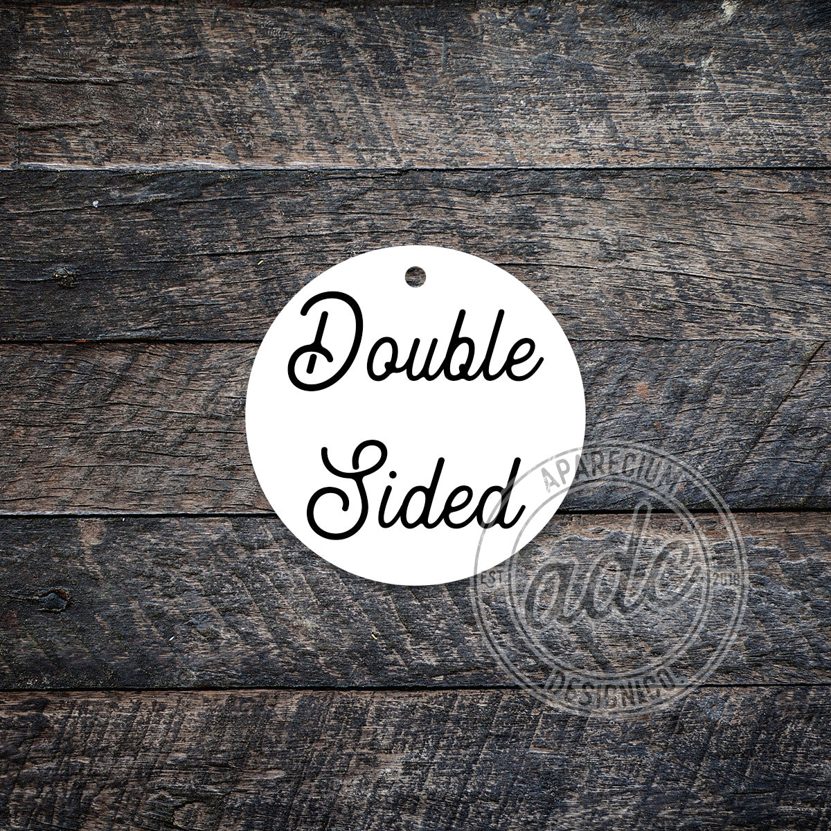 DOUBLE SIDED Round Sublimation Hardboard Ornament – ApareciumDesignCo.